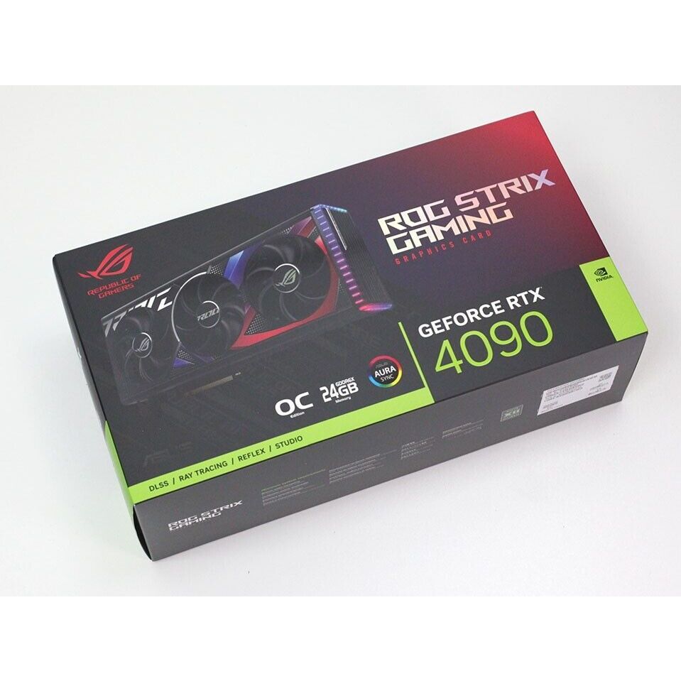 Placa de Vídeo ASUS ROG STRIX NVIDIA GeForce RTX 4090 OC GPU Graphics ...