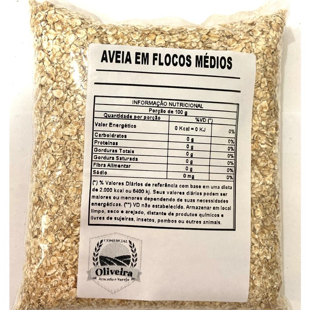 Aveia Em Flocos Médio 1kg - Faz a Boa!