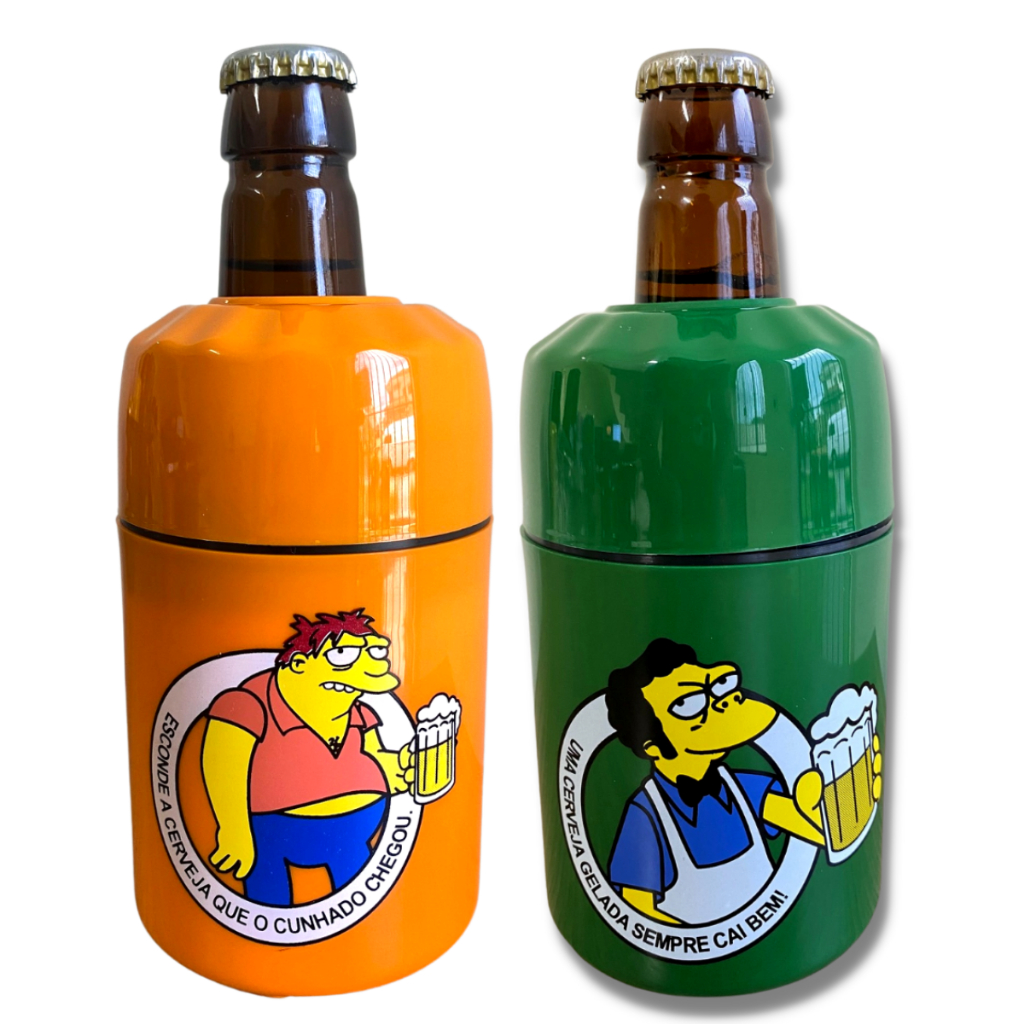 Kit 2 Porta Lata 3x1 Suporte Cerveja Termico Long NecK Garrafa 300ml ...