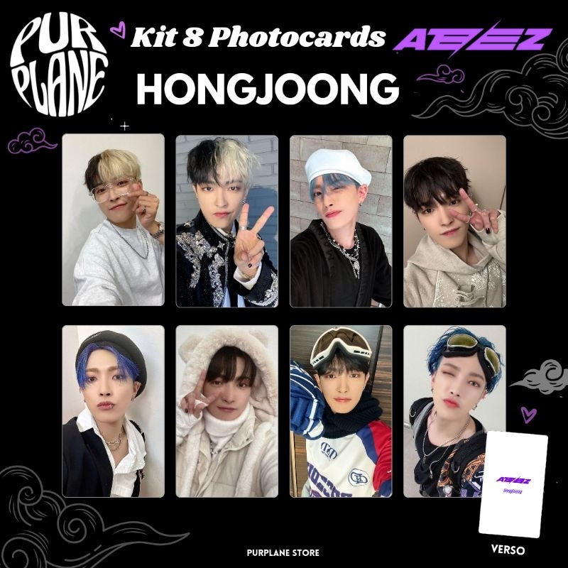 Photocards Ateez Membros Selca Kpop Fanmade | Shopee Brasil