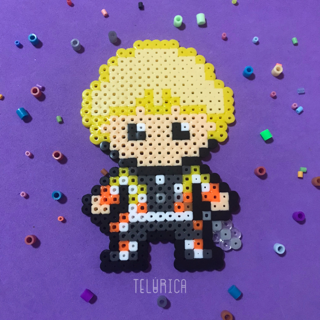 Zenitsu (Demon Slayer) - Adesivo de Parede em Pixel Art | Shopee Brasil