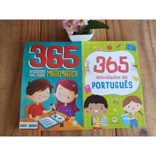 Kit com 2 livros 365 atividades Português e Matemática-Ciranda Cultural ...