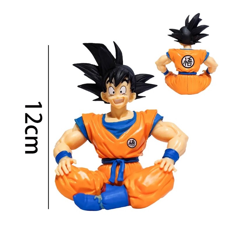 Boneco Goku Sentado. Action Figure Goku Adulto Sentado. 12cm. Leia a ...