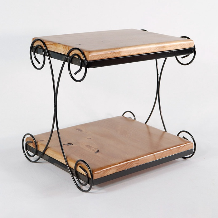 Suporte Retangular Rústico 2 Andares 30X20X30cm para Doces e Salgados ...