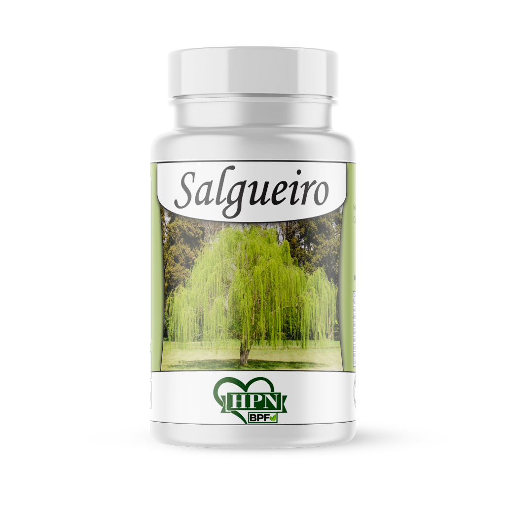 Salgueiro branco (salix alba) suplemento em cápsulas/500mg kit 4 potes ...
