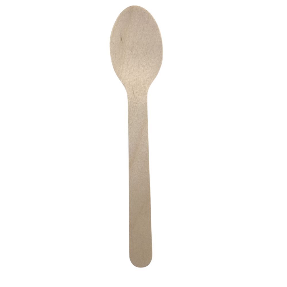 Colher de madeira - Biodegradável - Kit com 50 unidades | Shopee Brasil