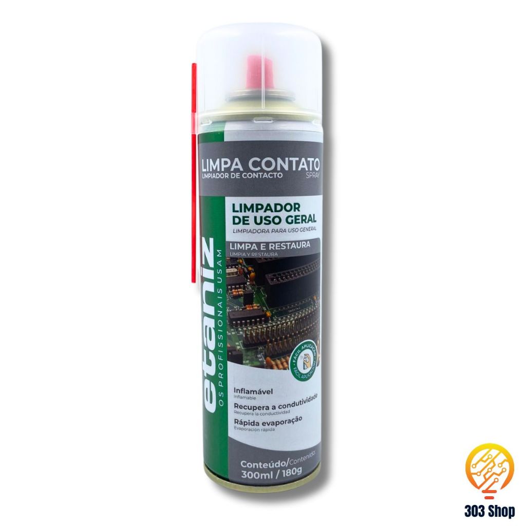 Limpa Contato 300ml ideal Para Uso Em Eletronicos Placas Tecnologicas ...
