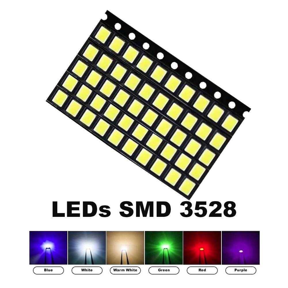 LEDs SMD 3528/1210 Kit 50 unidades | Shopee Brasil