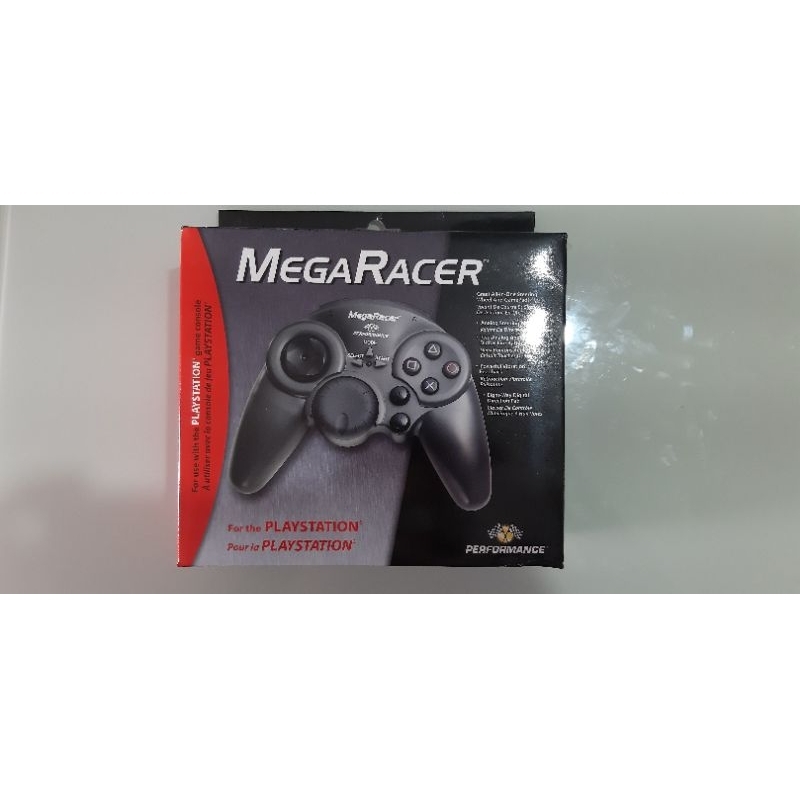 Controle volante Mega racer namco jogcon para Ps1 PC Rasp LEIA ...