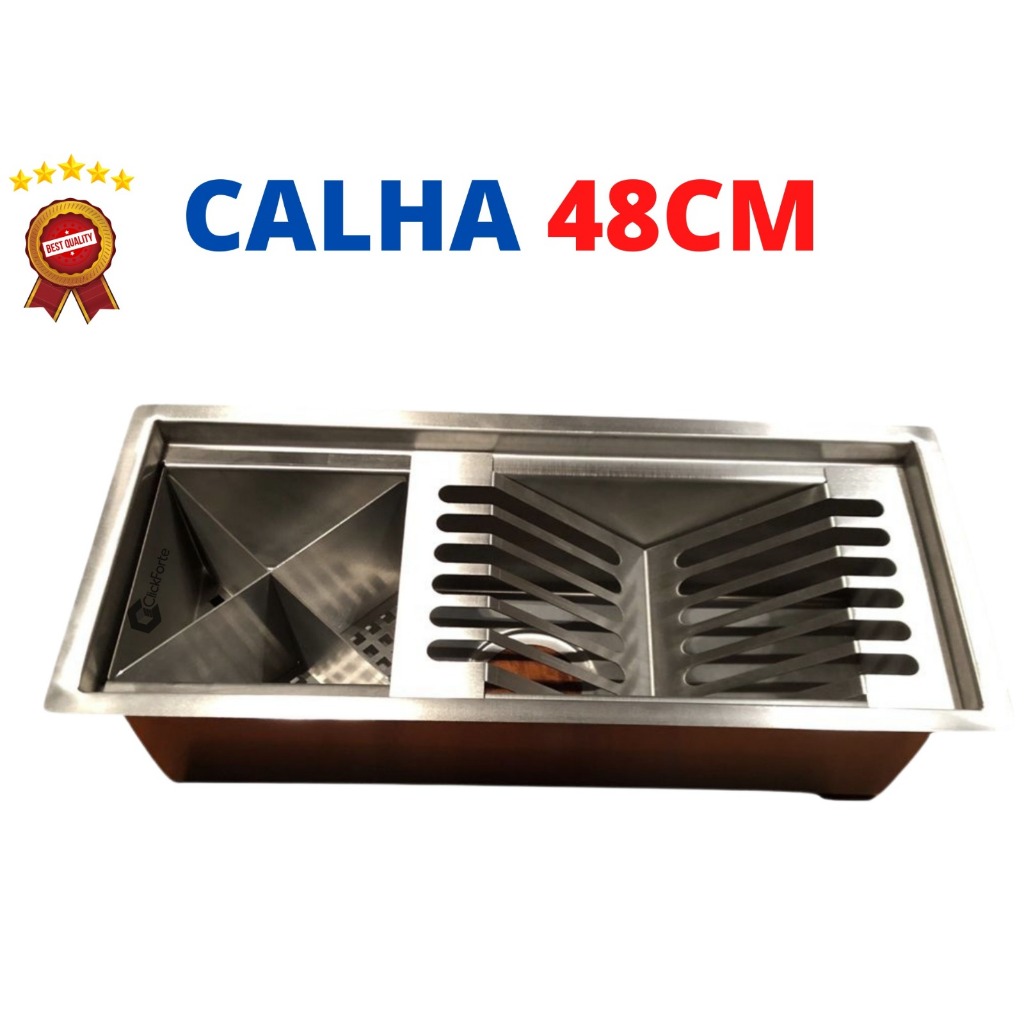 Calha Organizadora De Pia inox 304 Porta copos escorredor de pratos ...