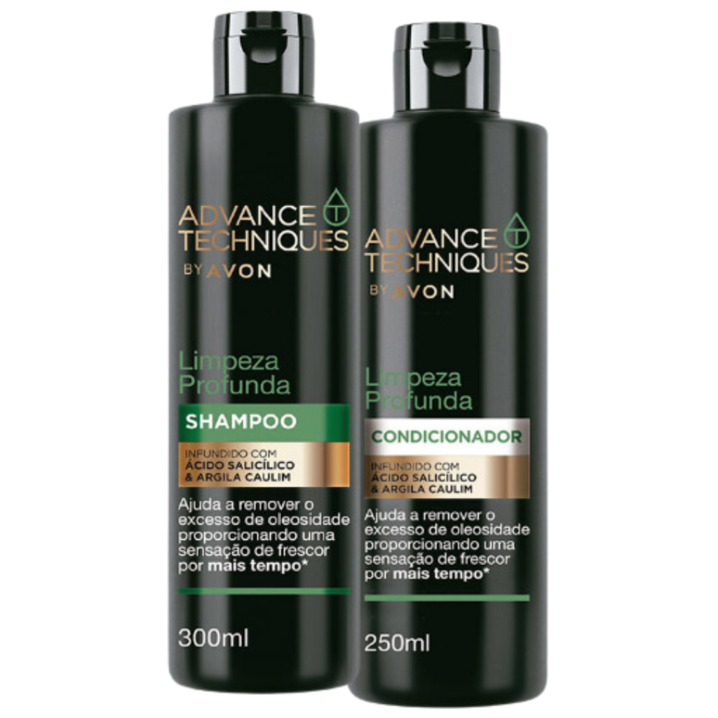 Kit Shampoo e Condicionador Limpeza Profunda Advance Techniques - Avon ...