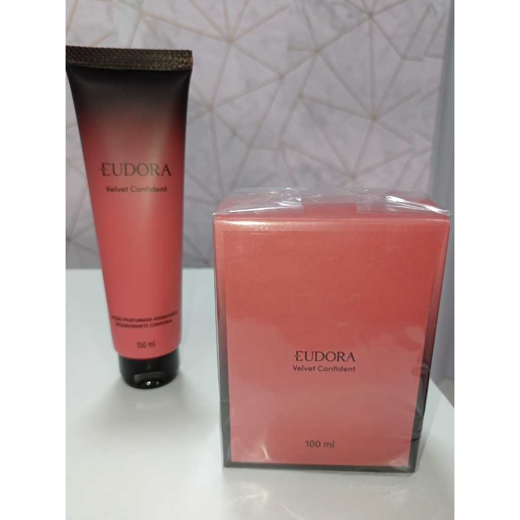COMBO EUDORA VELVET CONFIDENT: DESODORANTE COLÔNIA 100ML+LOÇÃO CORPORAL ...