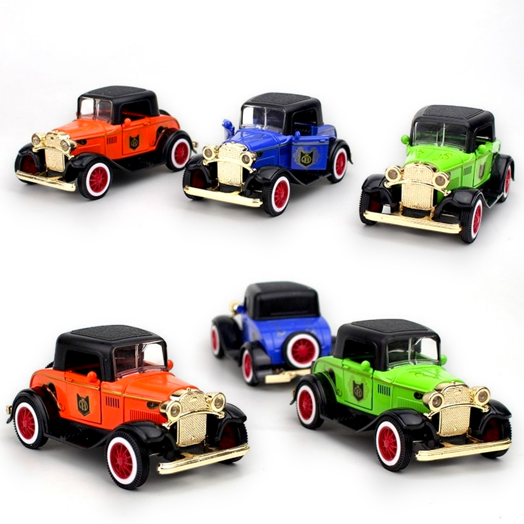 Carrinho Miniatura Calhambeque Antigo Abre as Portas Fricção Coleção ...