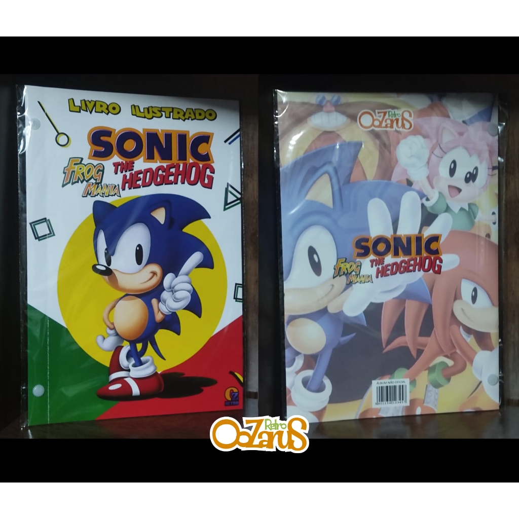 Album/Livro Ilustrado Frog Mania Sonic The Hedgehog | Shopee Brasil