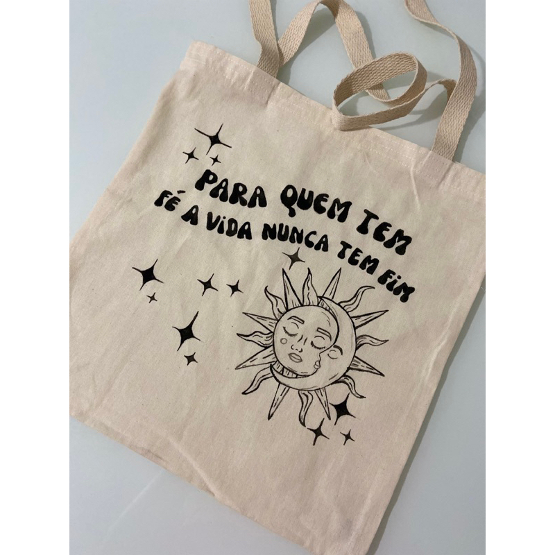 Ecobag sol&lua | Shopee Brasil