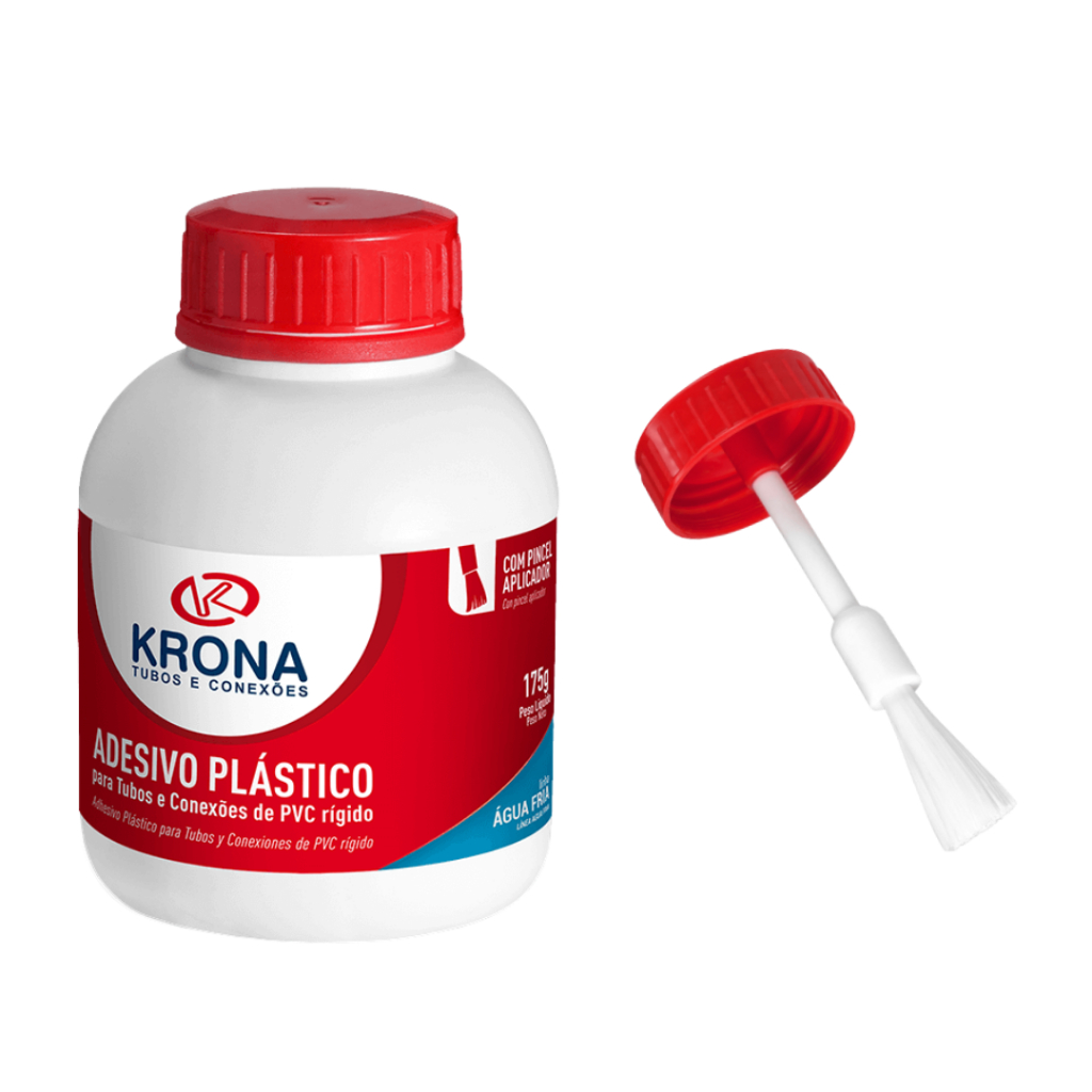 Cola Adesivo Plástico Pvc com Pincel 175g para Tubos e Conexões Krona ...