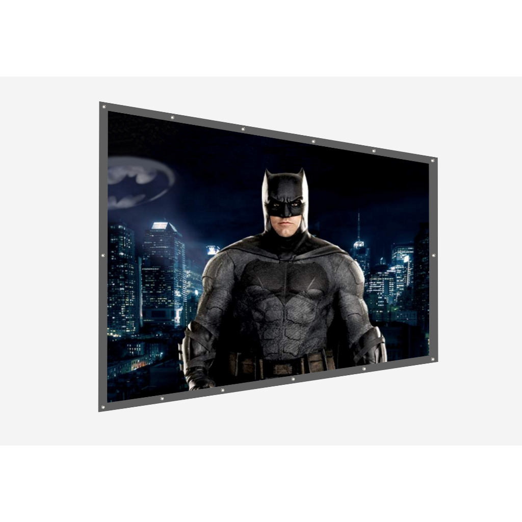 Tela de Projeção Em vinil PVC com Bordas e ilhós fixado Fazemos o ...