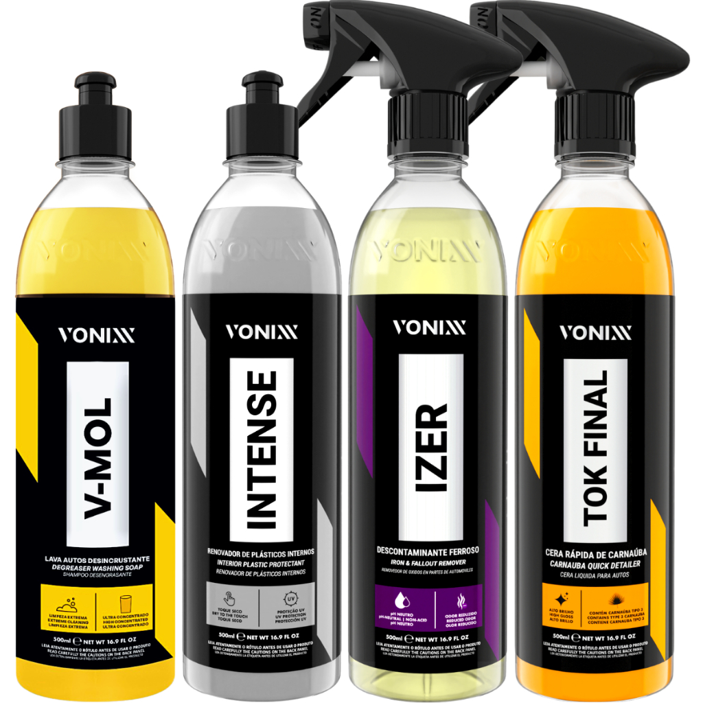 Descontaminante Ferroso Izer + Cera Tok Final + Revitalizador Intense ...