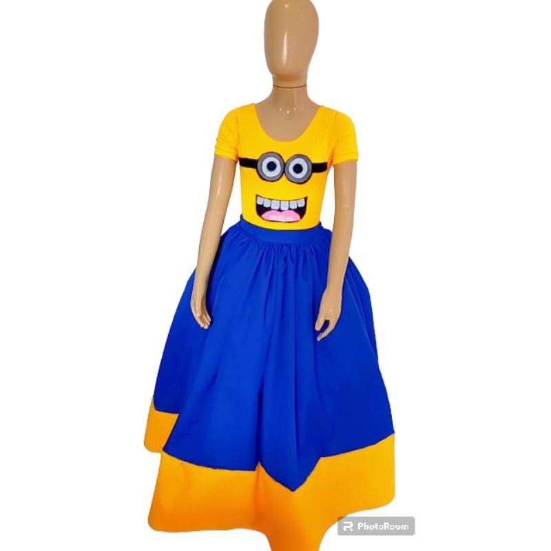 Fantasia Conjunto Minions Body e saia | Shopee Brasil