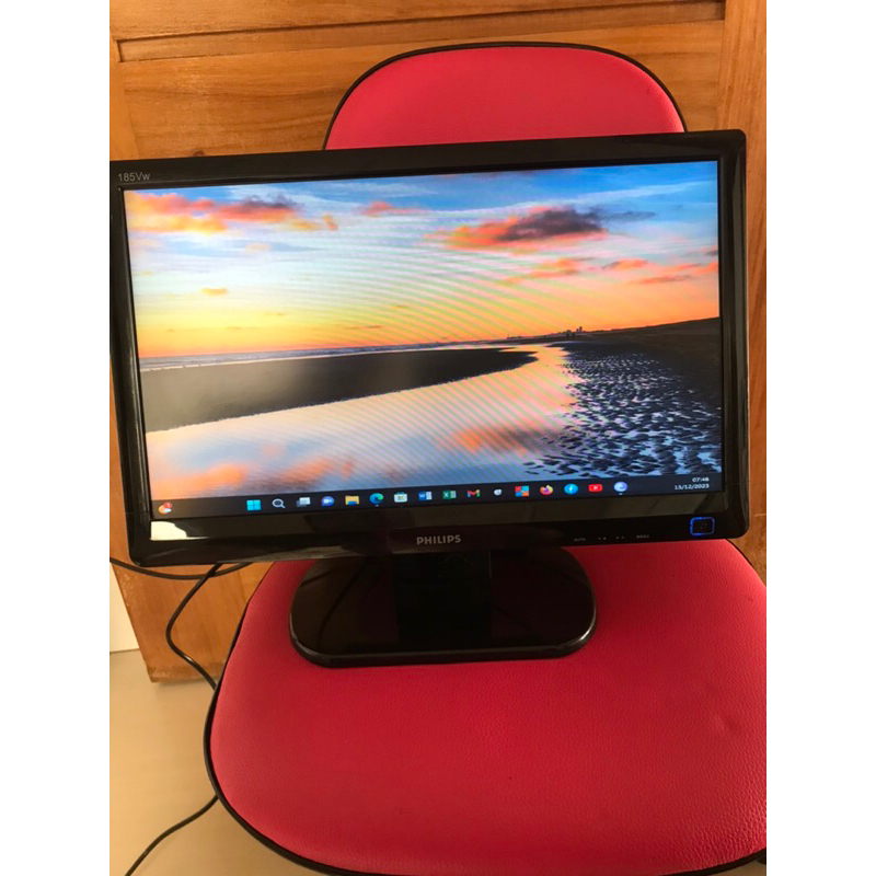 Monitor Philips 19 Polegadas Vga Dvi E Áudio Integrado | Shopee Brasil