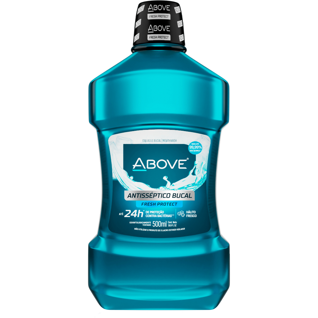Antisséptico Bucal 24h Above Fresh Protect 500ml | Shopee Brasil