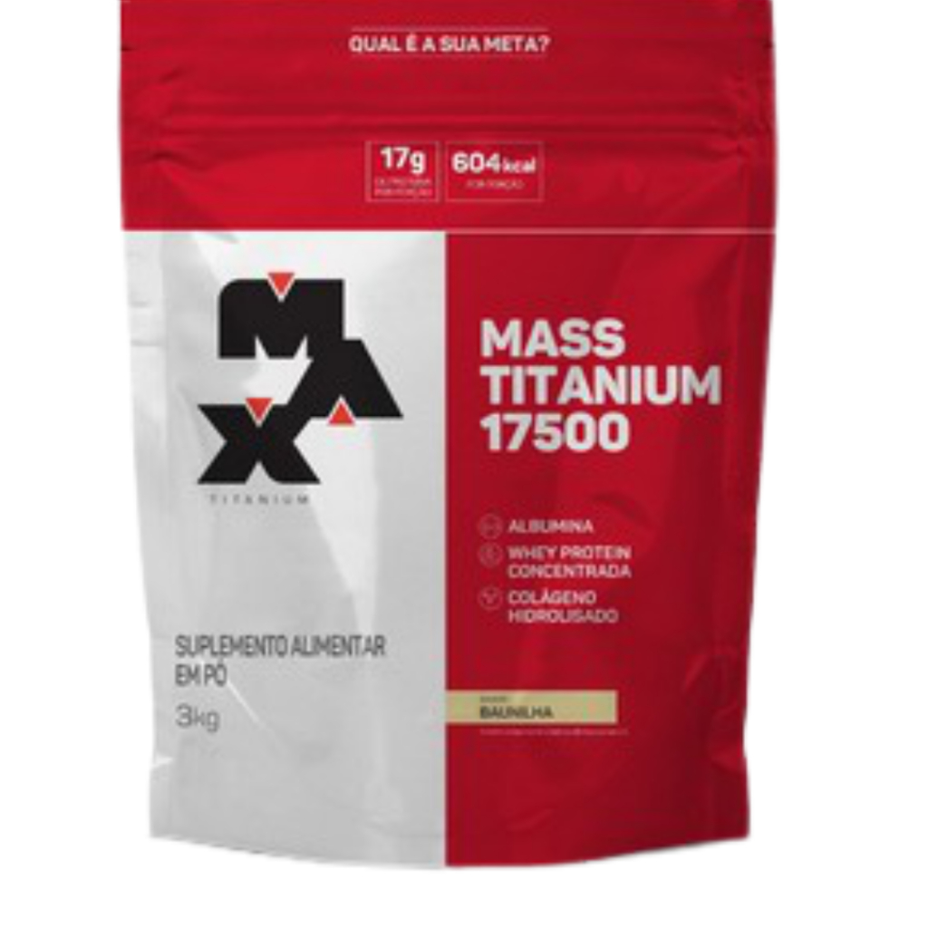 Suplemento Hipercalorico Mass Titanium 17500 - 3kg - Max Titanium ...