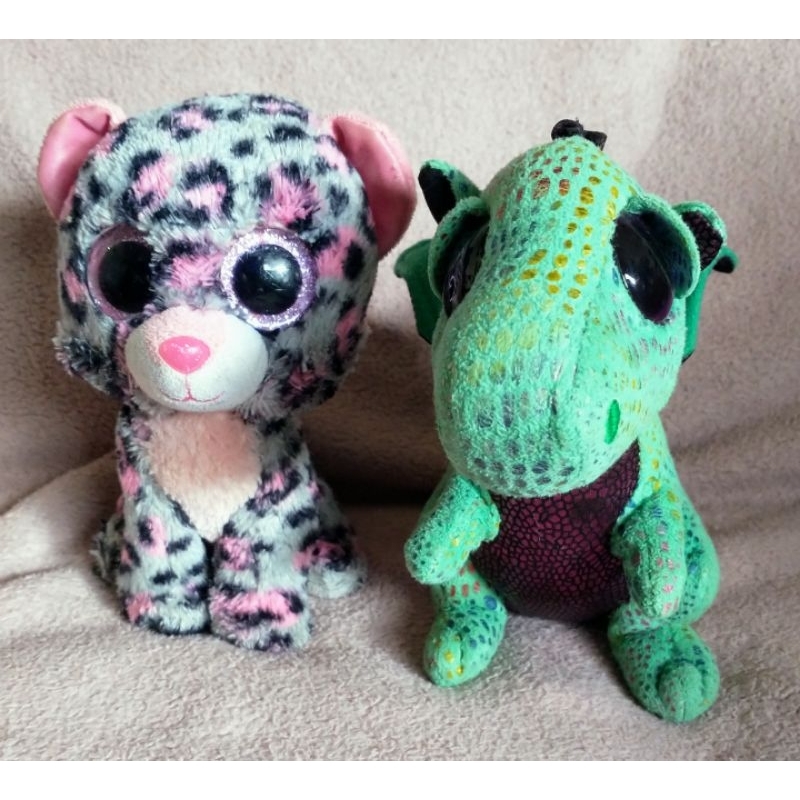 2 Bichinhos de Pelúcia TY (Cinder e Tasha) | Shopee Brasil