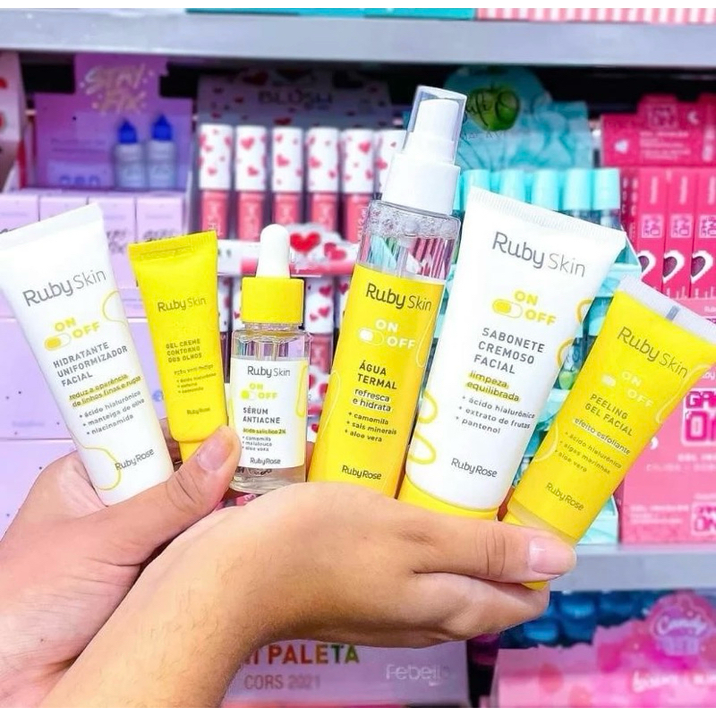 KIT SKIN CARE COM 6 HIDRATANTES RUBY SKIN/RUBY ROSE ON/OFF | Shopee Brasil