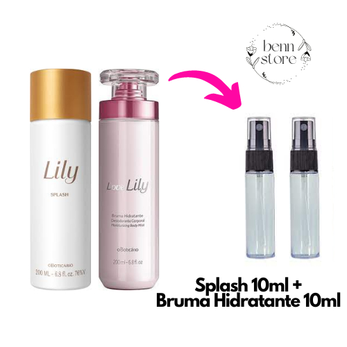 Kit Lily - Splash 10ml + Bruma Hidratante 10ml | Shopee Brasil