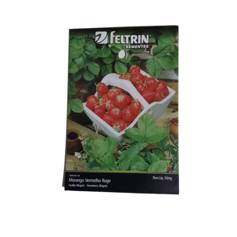 Sementes de Morango Ruge Vermelho Fértil | Shopee Brasil