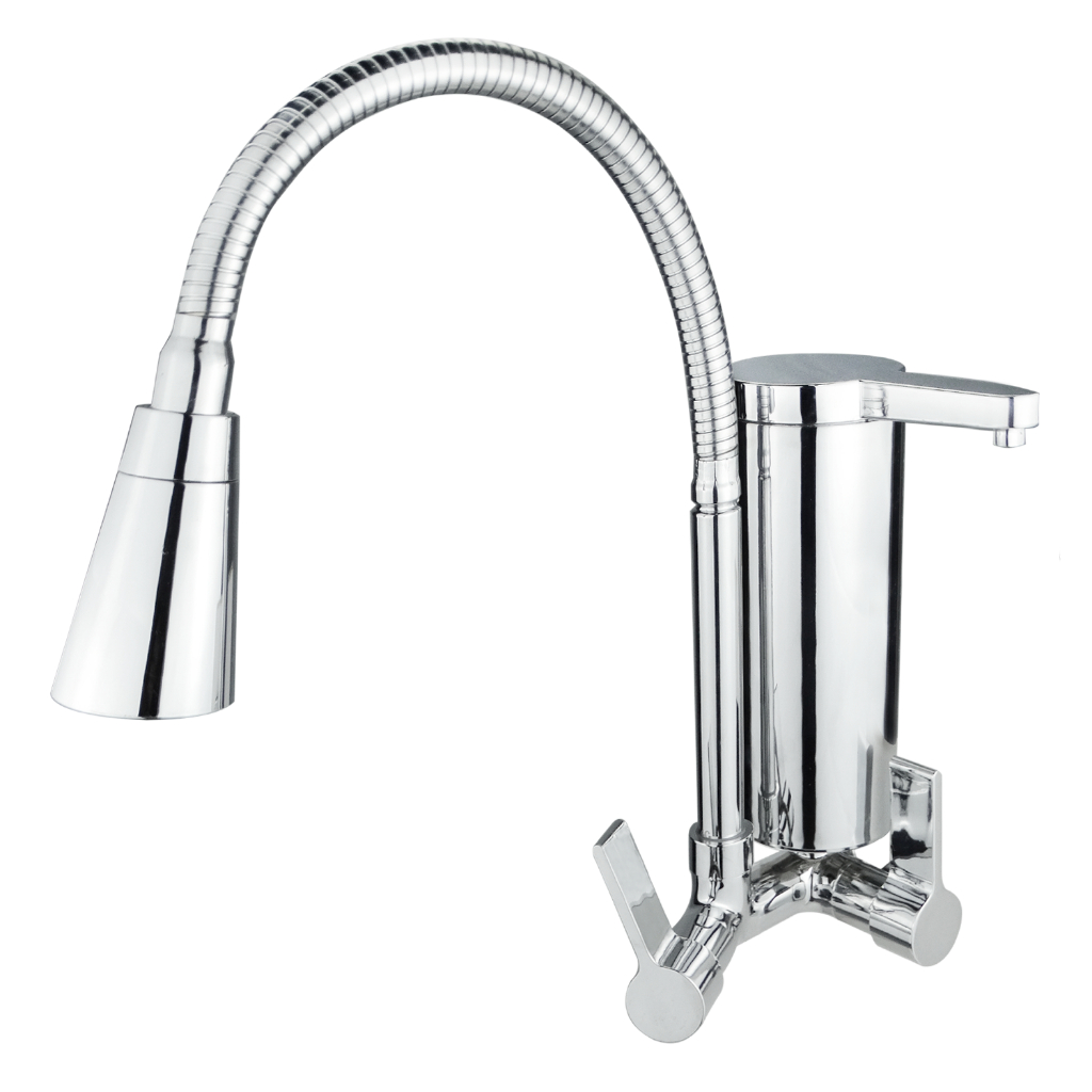 Torneira Gourmet Cozinha Com Filtro Parede Pia Em Metal Dois Jatos