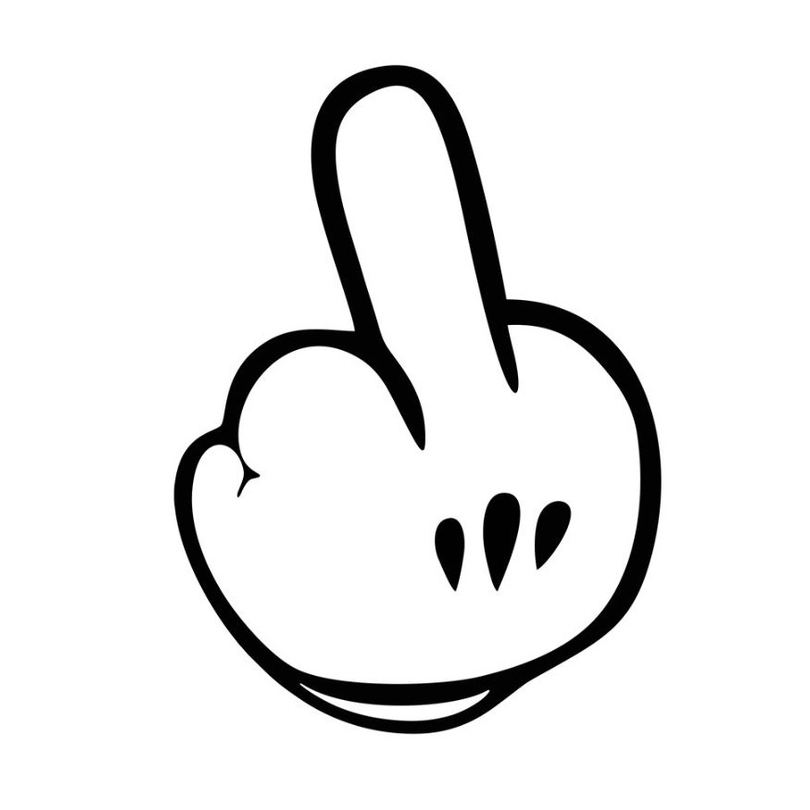 Adesivo Dedo Do Meio 10X7CM | Shopee Brasil