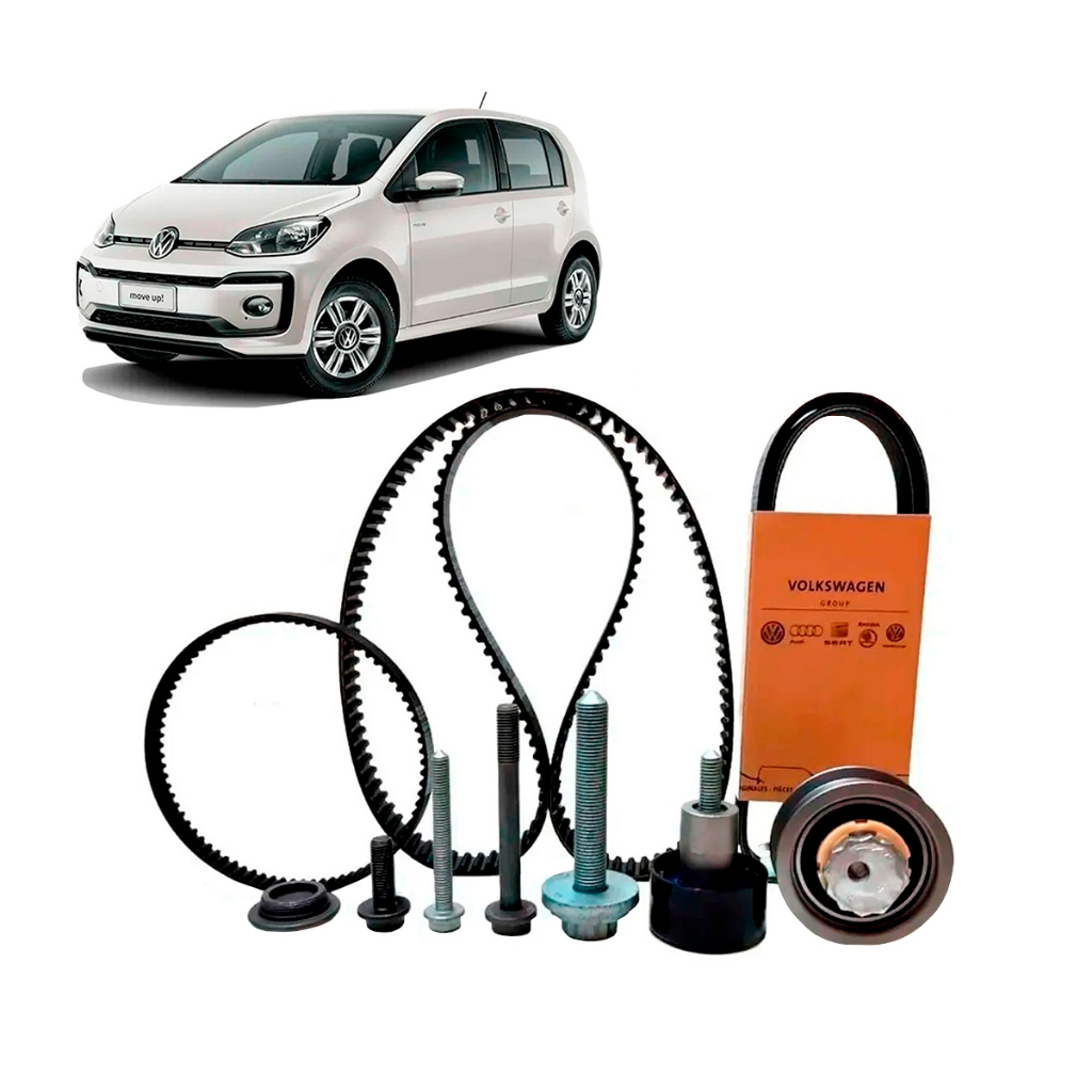 Kit Todas Correias Rolamentos Tensor Original Up Tsi Com Ar | Shopee Brasil