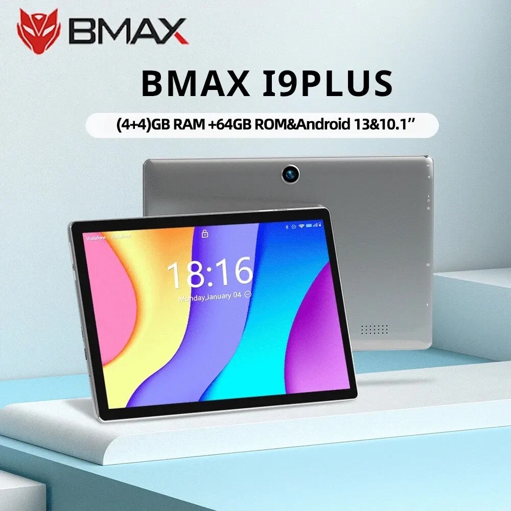 BMAX Kids Tablet I9 Plus Android 13 GPU G522EE 4GB RAM 64GB ROM 10,1 polegadas Allwinner RK3562 ...