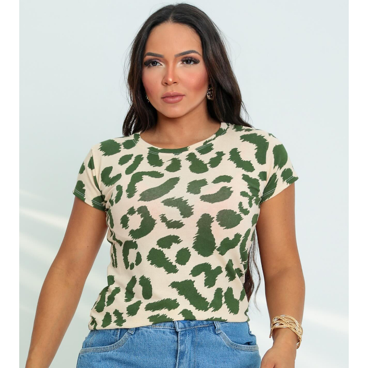 Blusinha feminina moda animal print oncinha e zebrinha e moda atual ...