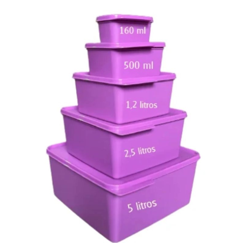Kit Basic LINE Cinco Peças - Tupperware - Produto Original | Shopee Brasil