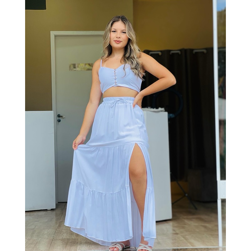 Conjunto Ano Novo E Natal Saia E Cropped Shopee Brasil