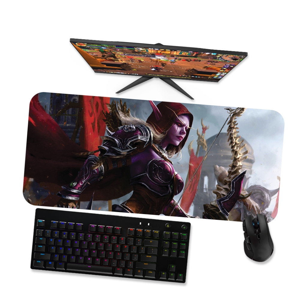 Mouse pad Wow Sylvana 2 - Mousepad Gamer 90x40 80x40 60x40 70x30 45x40 ...
