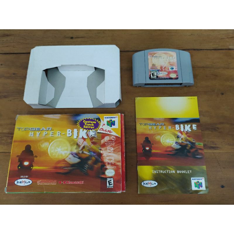Top Gear Hyper Bike N64 p/ Nintendo 64 c/ Caixa e Manual original usado ...