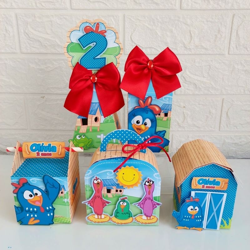 Kit festa Caixas personalizadas tema Galinha Pintadinha (FAZEMOS ...