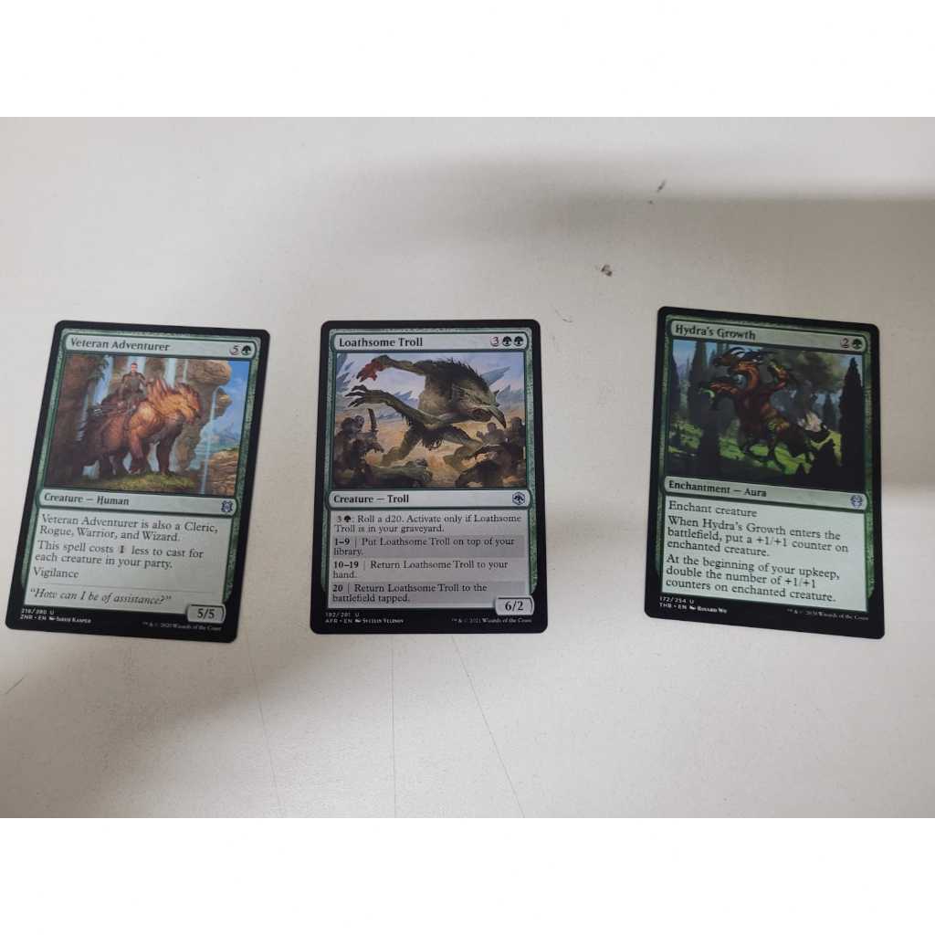Kit 24 Cartas Verdes Inglês Magic + Carta Brilhante Foil - Colecionador ...