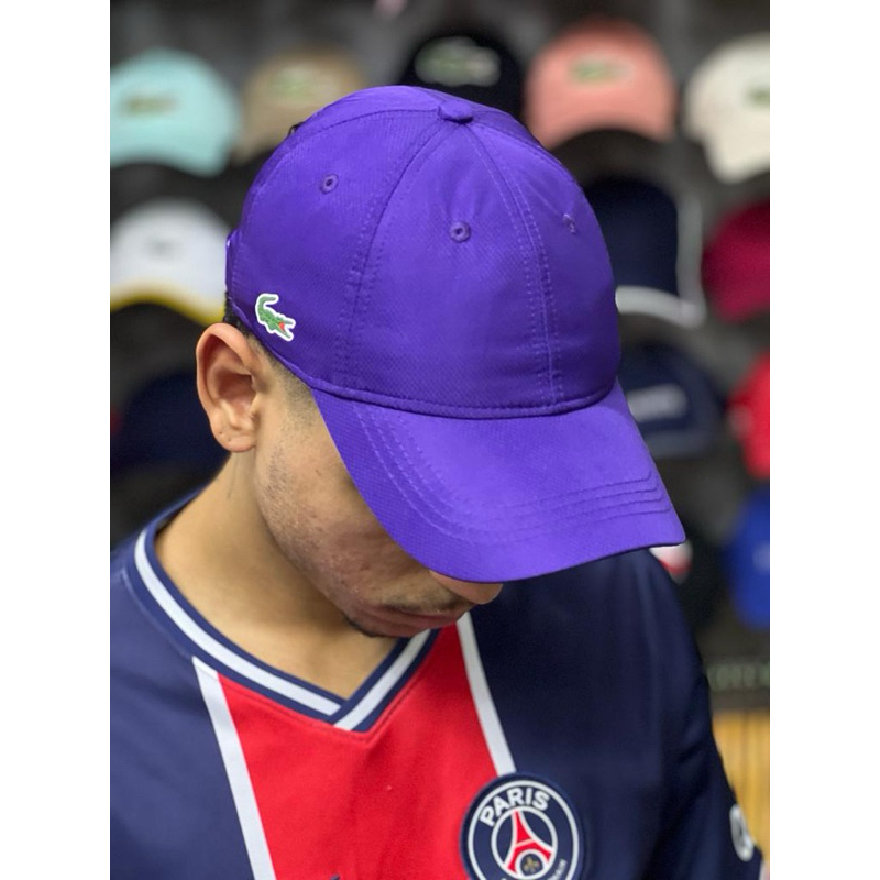 Boné Lacoste sport roxo🥇🏆 - Escorrega o Preço