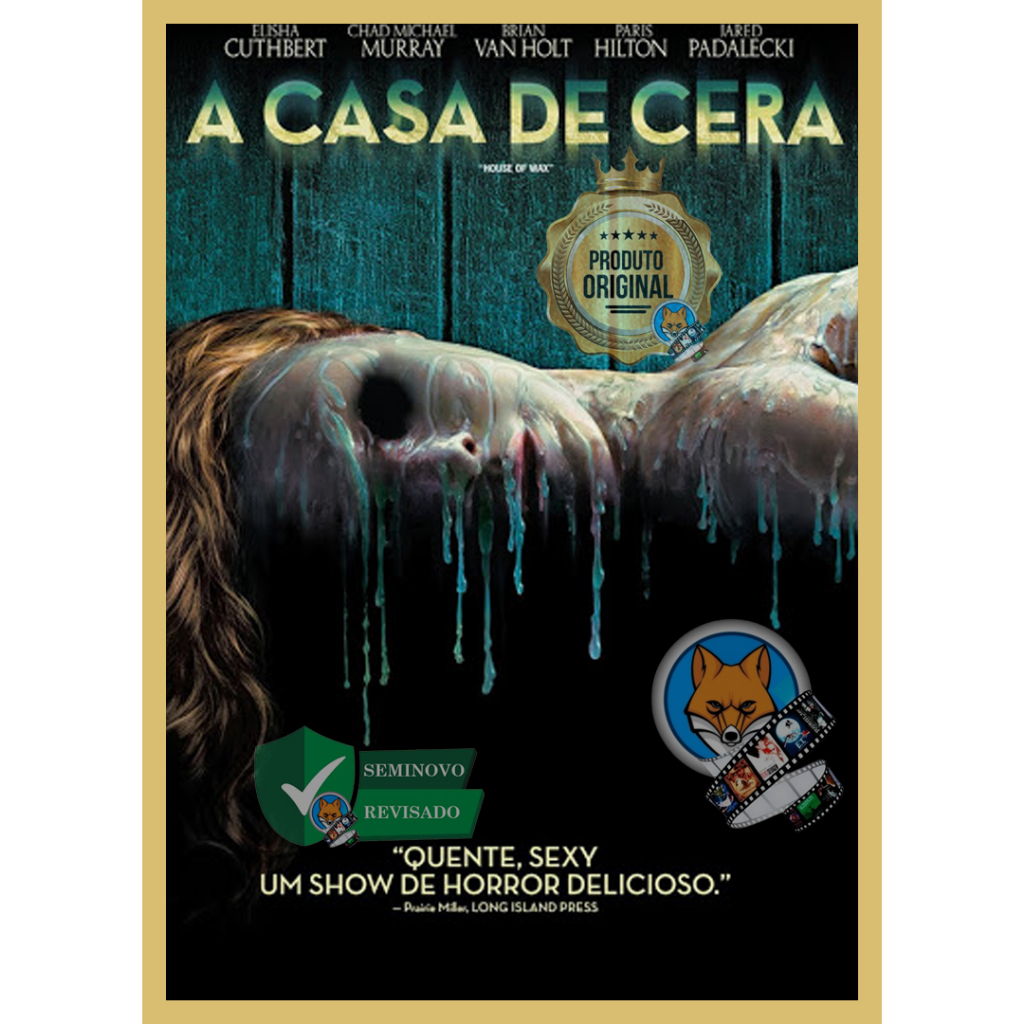 DVD FILME A CASA DE CERA - ORIGINAL - SEMINOVO REVISADO | Shopee Brasil