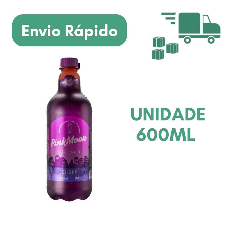 PinkMoon 600ml Chope de vinho Bebida Alcoólica Pink Moon | Shopee Brasil