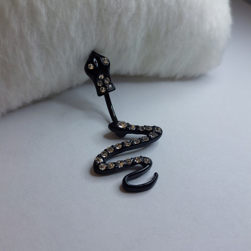 Piercing De Umbigo Cobra / Piercing Snake | Shopee Brasil