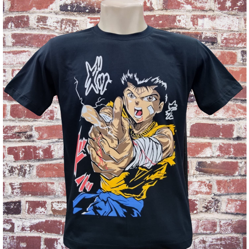Camiseta camisa yu yu hakusho yusuke algodao anime Promocao | Shopee Brasil
