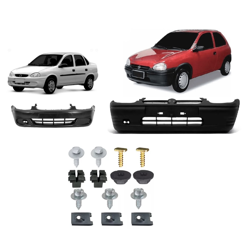 Kit Jogo Completo de grampos fixadores buchas e parafusos com 14P ...