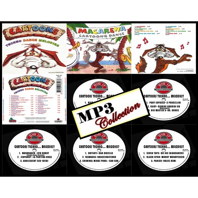 techno dance -cartoons (collection) | Shopee Brasil
