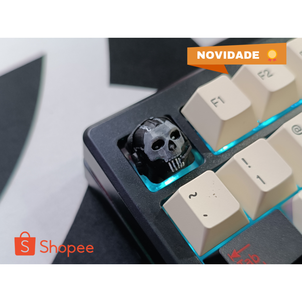 Keycap tecla personalizada Ghost Call Of Duty 3D | Shopee Brasil