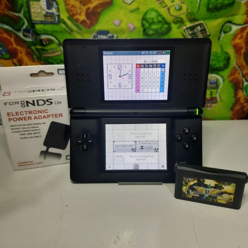 Nintendo DS Lite azul NDS com carregador | Shopee Brasil